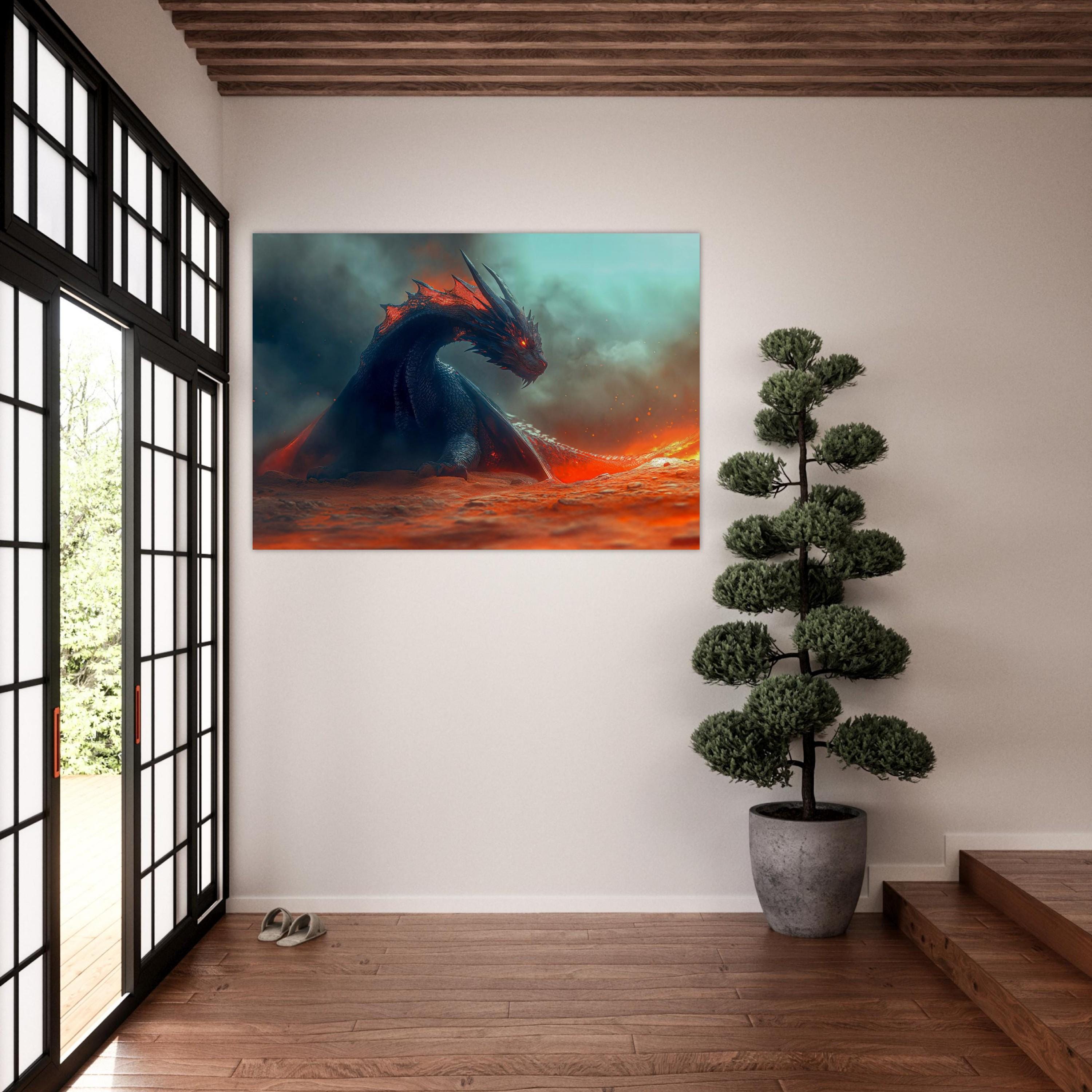 Dragon Dark Classic Wall Poster by Kaleidoscope Artisan – Emberborn - Etsy