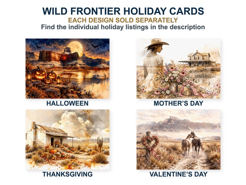 Wild Frontier Easter Card With Envelopes, 7 X 5 Inches — Packs of 1, 10 ...