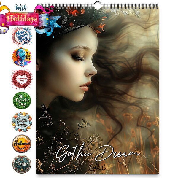 2025 Gothic Calendar - Etsy