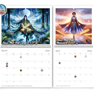 2026 Anime Horizons Wall Calendar by Kaleidoscope Artisan – Ethereal ...
