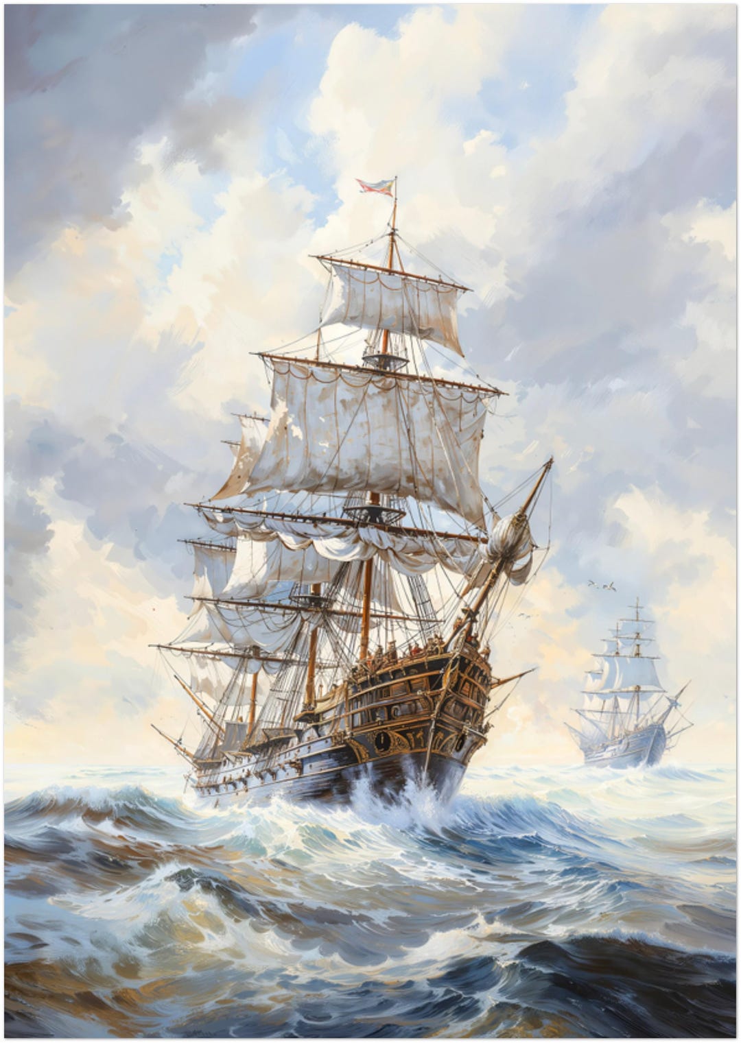 Grand Spanish Armada Fine Art Wall Poster by Kaleidoscope Artisan – Age ...