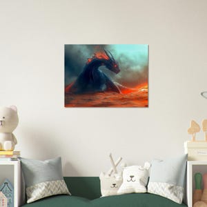 Dragon Dark Classic Wall Poster by Kaleidoscope Artisan – Emberborn - Etsy