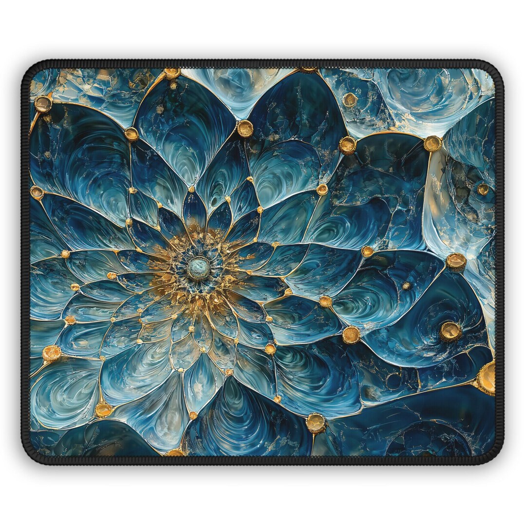 Spiral Bloom Gaming Mouse Pad by Kaleidoscope Artisan – Oceanic Radiance - Etsy