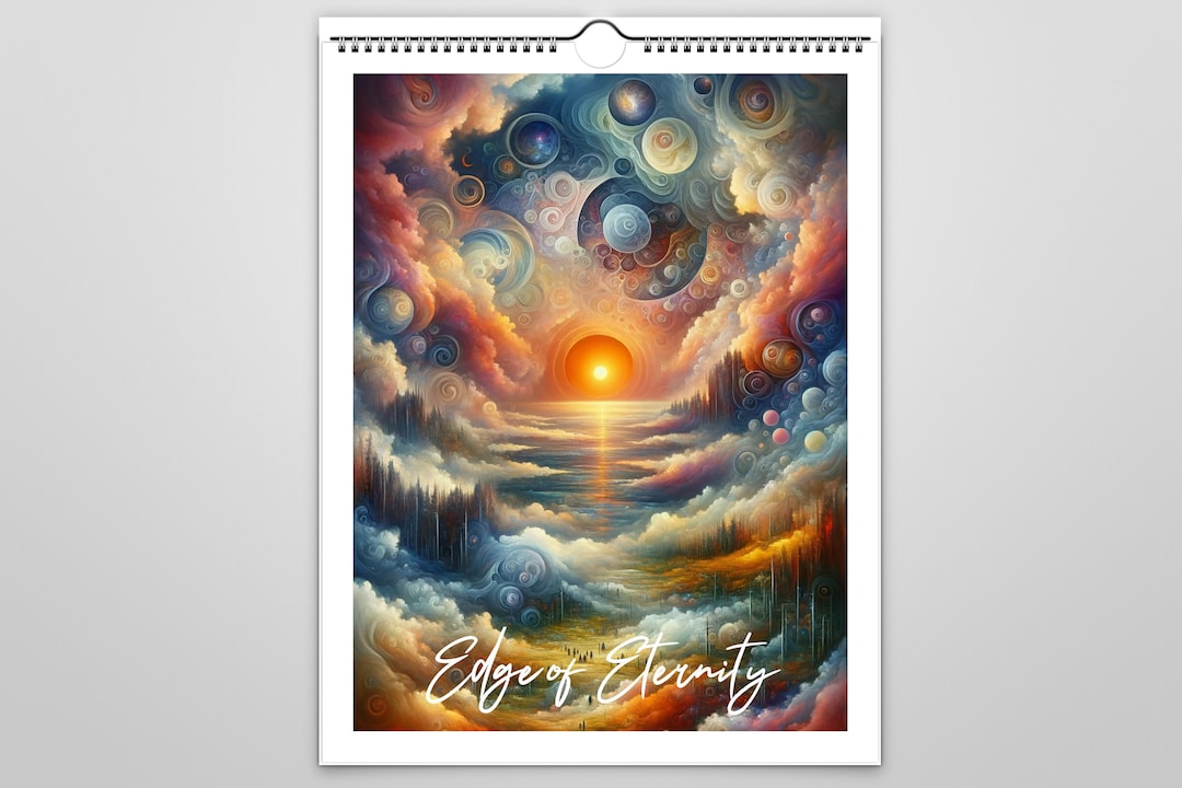 Kaleidoscope Artisan Wall Calendar 2024 Edge of Eternity: Art and Time ...