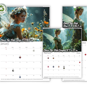 2026 Fairy Wall Calendar by Kaleidoscope Artisan – Magical Fantasy Art ...