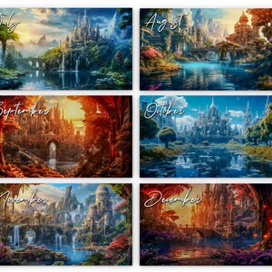 2026 Enchanted Realms Wall Calendar by Kaleidoscope Artisan – Fantasy ...