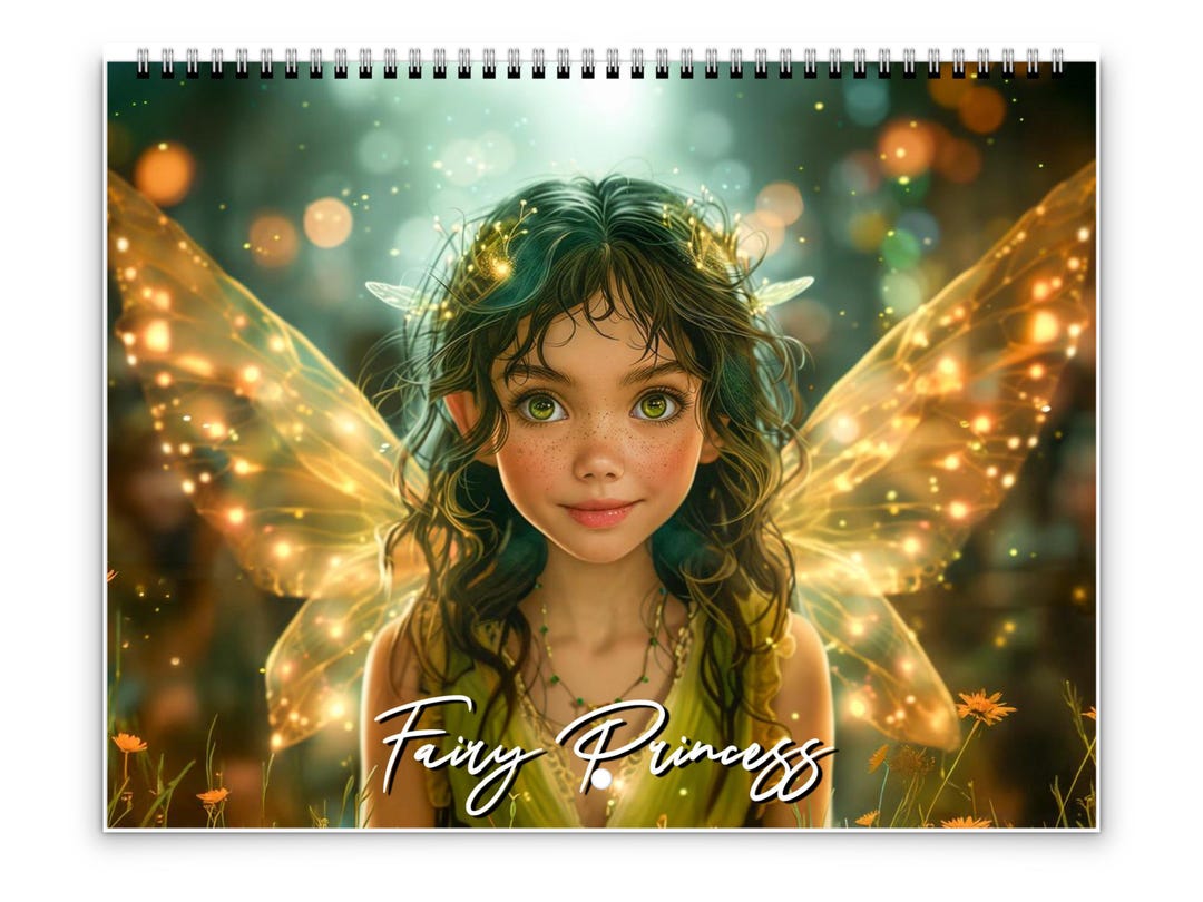 2026 Fairy Princess Wall Calendar by Kaleidoscope Artisan – Charming ...