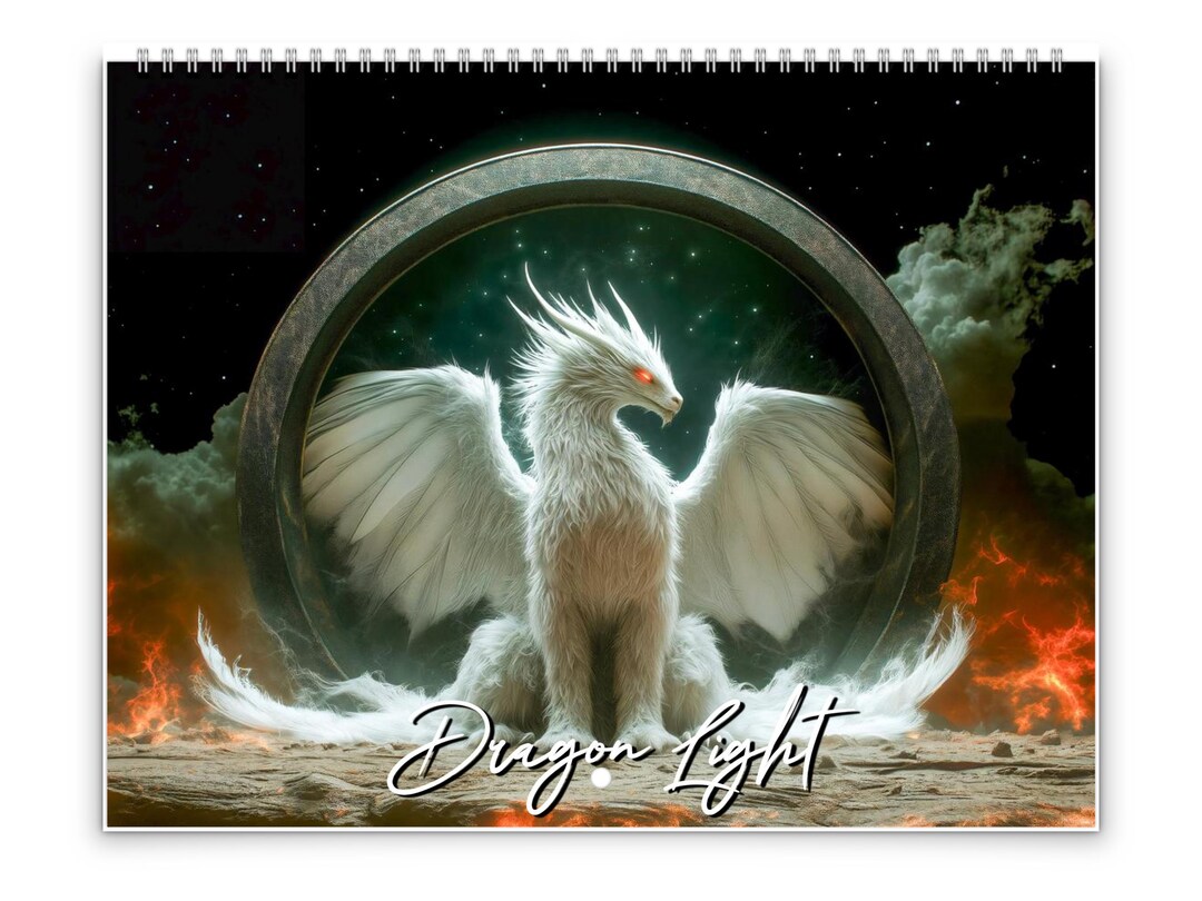 2026 Dragon Light Wall Calendar by Kaleidoscope Artisan – Majestic ...