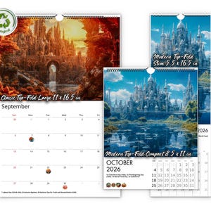 2026 Enchanted Realms Wall Calendar by Kaleidoscope Artisan – Fantasy ...