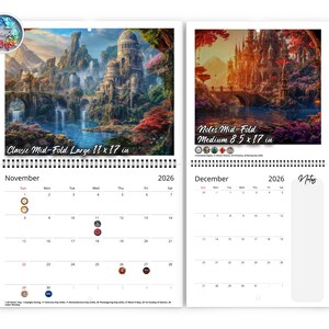 2026 Enchanted Realms Wall Calendar by Kaleidoscope Artisan – Fantasy ...