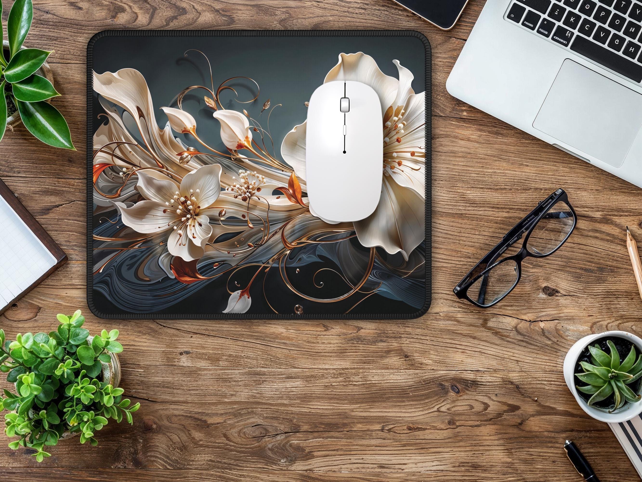 Ethereal Flora Gaming Mouse Pad by Kaleidoscope Artisan – A Blooming ...