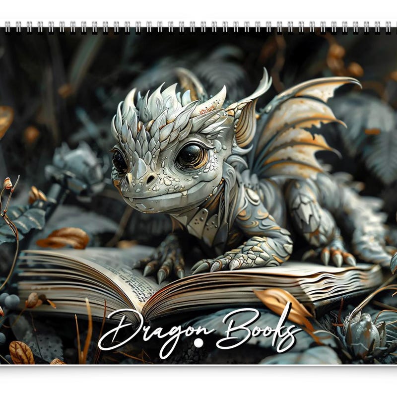 Book Dragon Calendar 2026 - Etsy