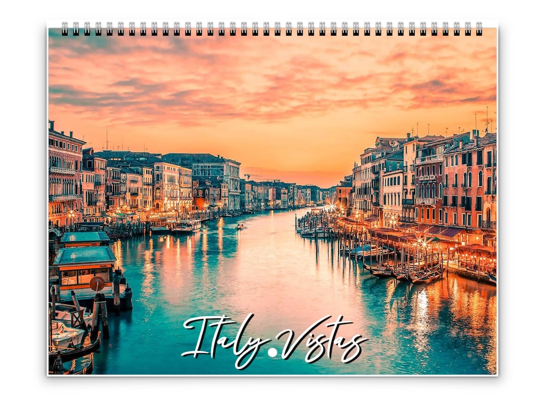 2026 Italy Vistas Photography Wall Calendar by Kaleidoscope Artisan ...