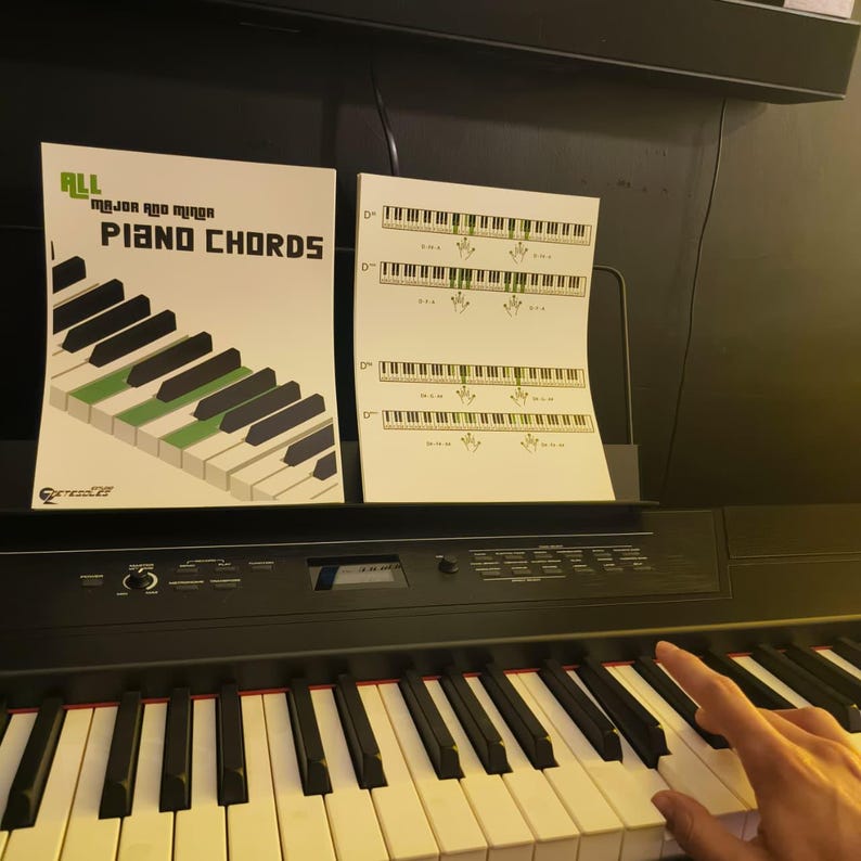 Piano Chord Chart With Finger Placement | Major & Minor Guide | PDF ...