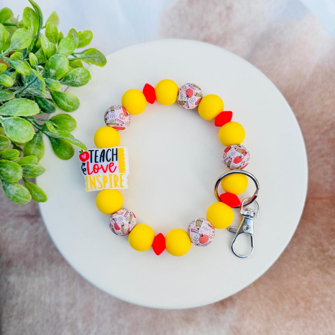 Teacher Gifts, Teacher Keychain, Teacher Pens , Beaded Pens, Beaded ...