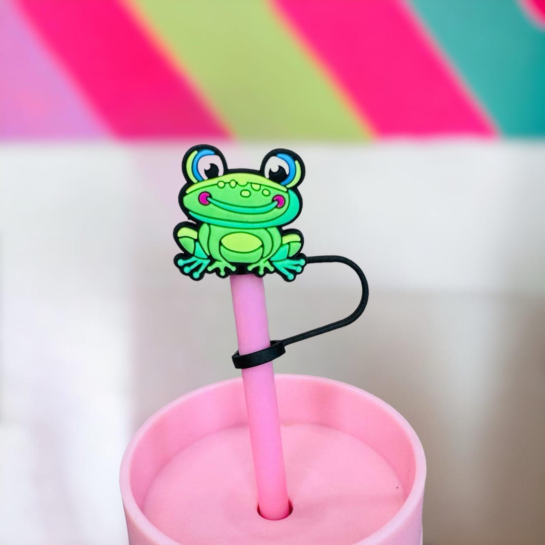 Frog Straw Topper || Fits 10mm Straws - Etsy