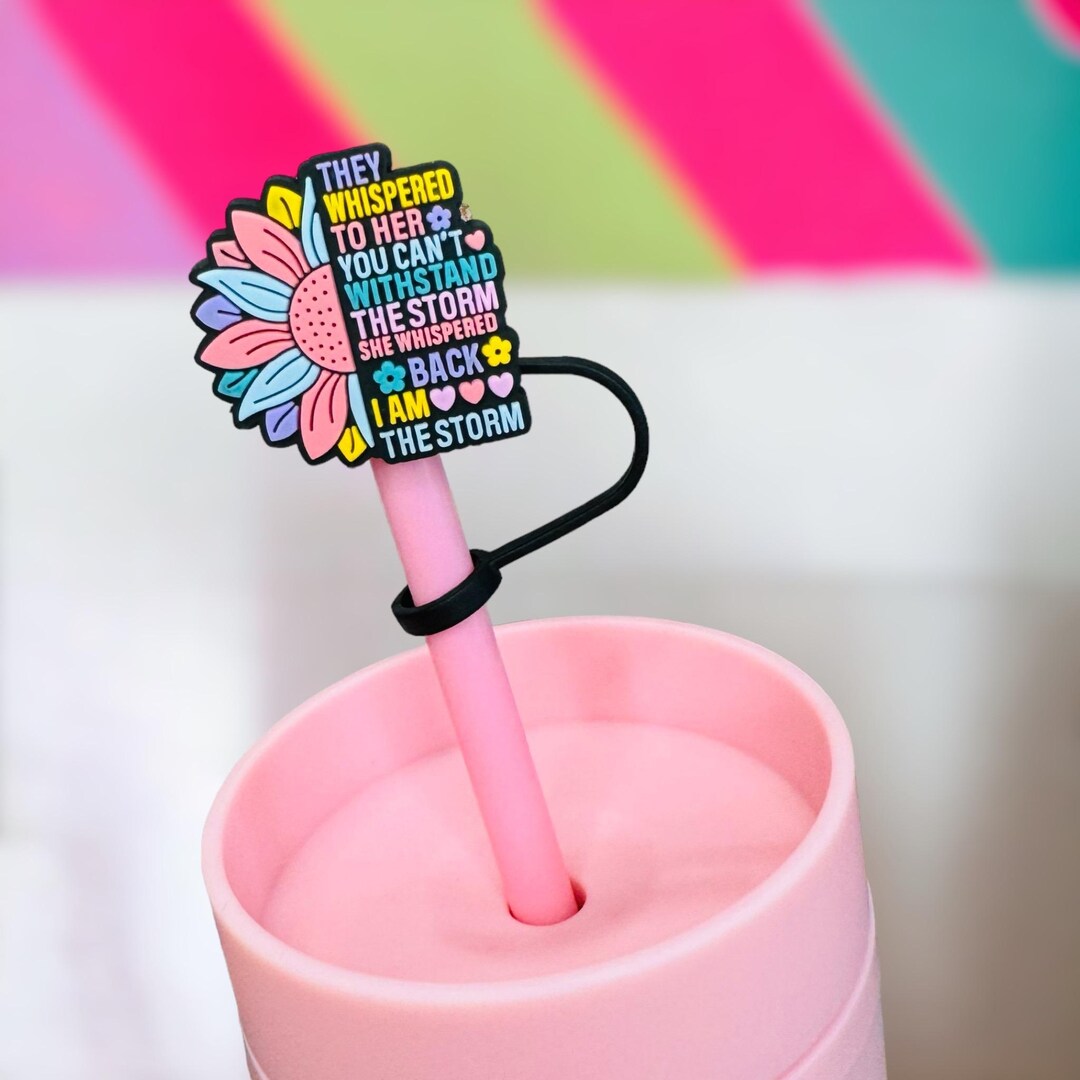 I Am the Storm Straw Topper | Tumbler Accessories | Straw Cover | Fit ...