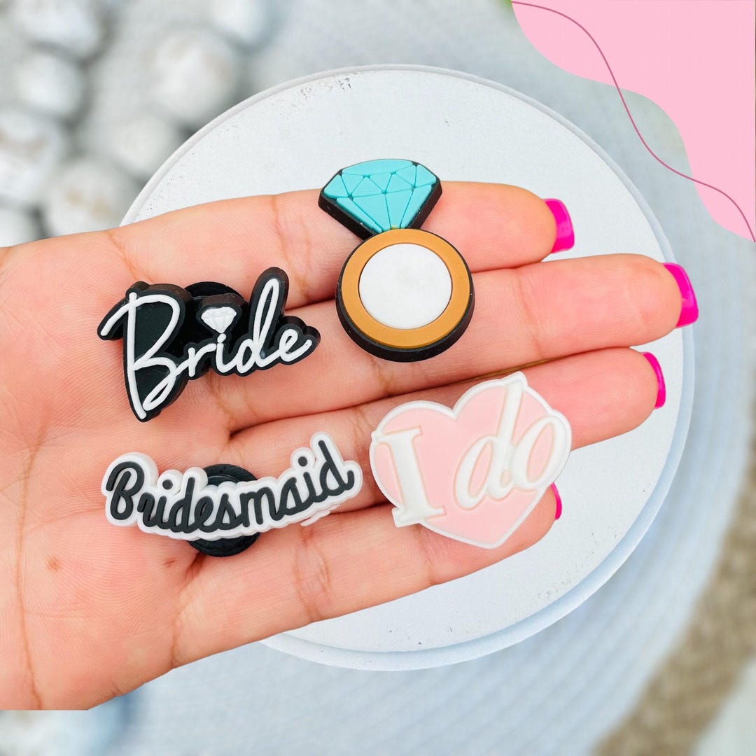 Bride Charms, Shoe Charms, Bridal Party Charms, Gifts for Bride, I Do ...