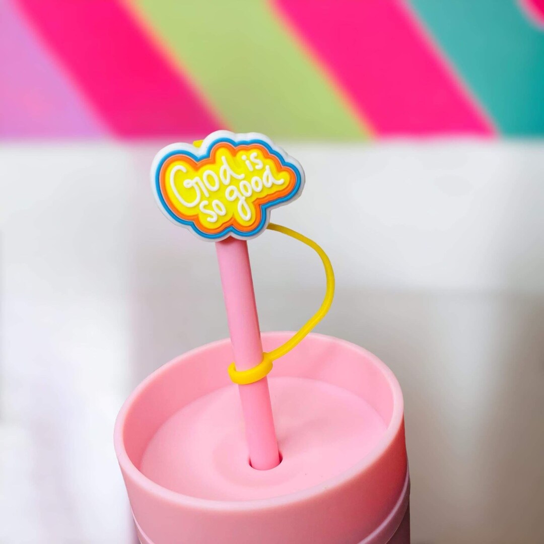 God is Good Straw Topper | Tumbler Accessories | Straw Cover | Fits 8mm ...