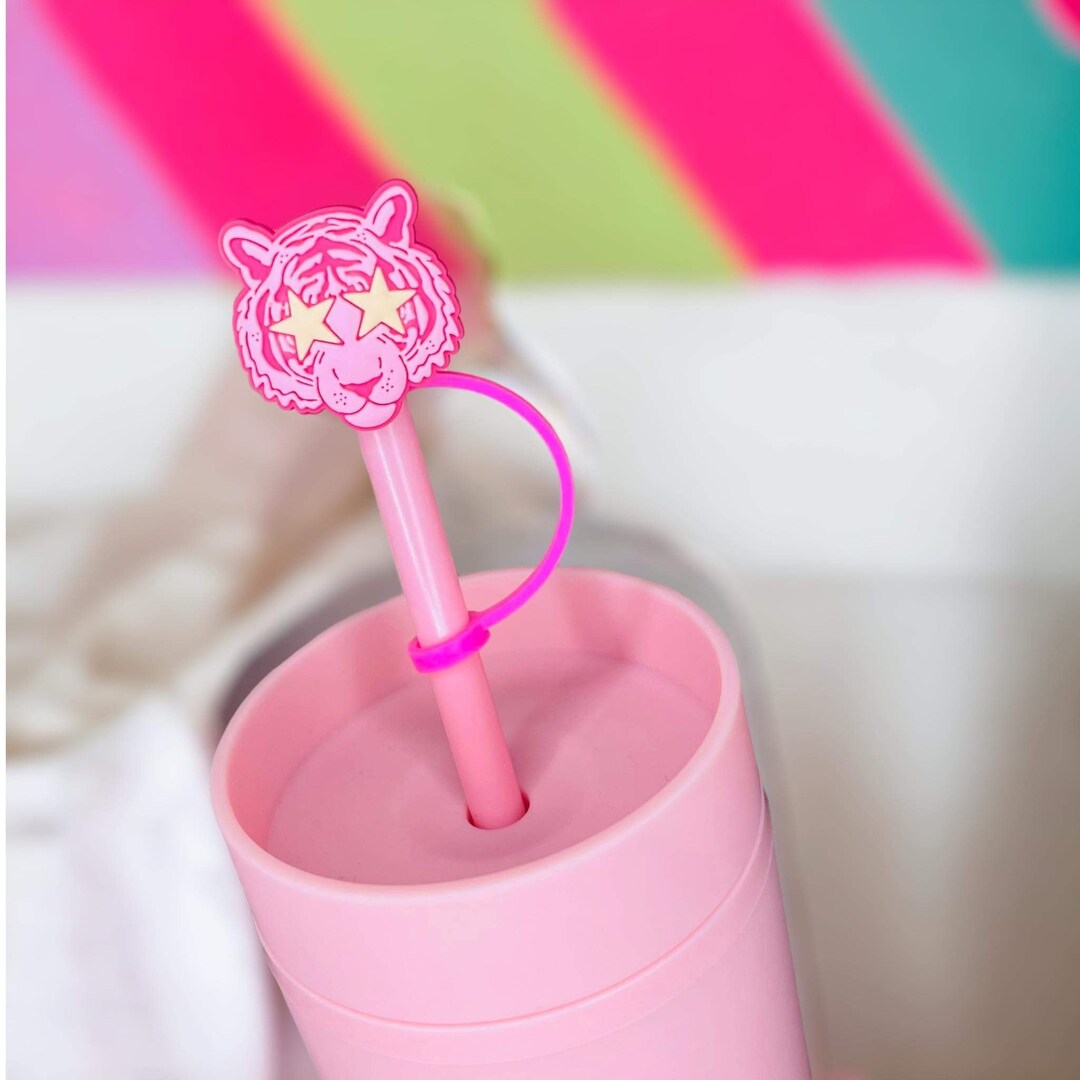Tiger Straw Toppers , Tumbler Accessories, Cup Decor, Straw Covers - Etsy