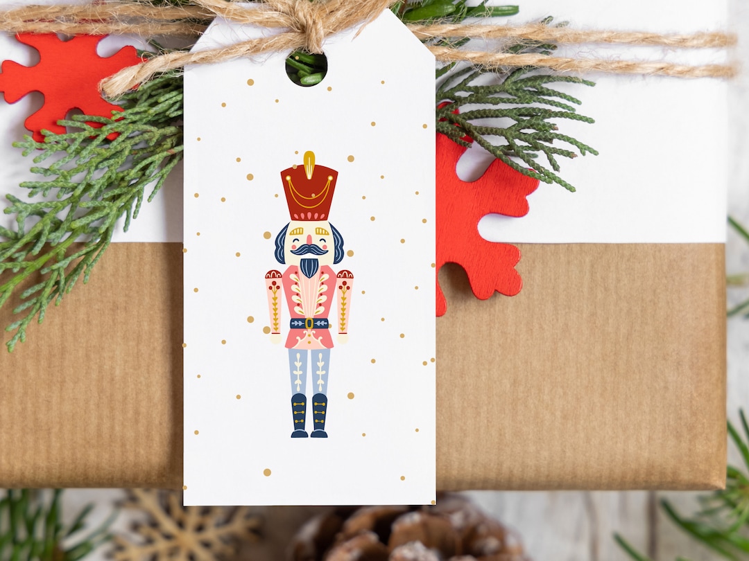Nutcracker Printable Christmas Gift Tags: Nutcracker Gift Tags Digital ...