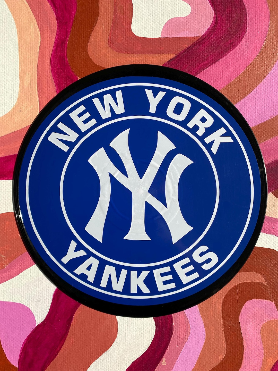 New York Yankees Handcrafted Vinyl Record Wall Art Decor - Etsy