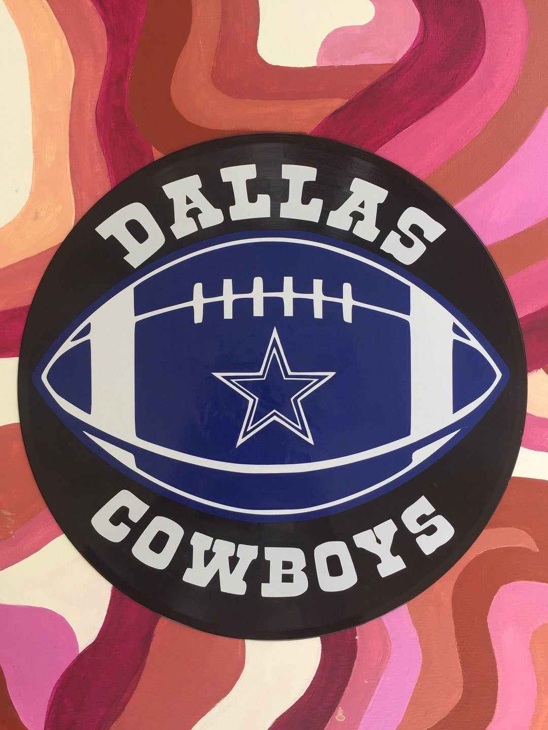 Dallas Cowboys Vinyl Record Art - Etsy