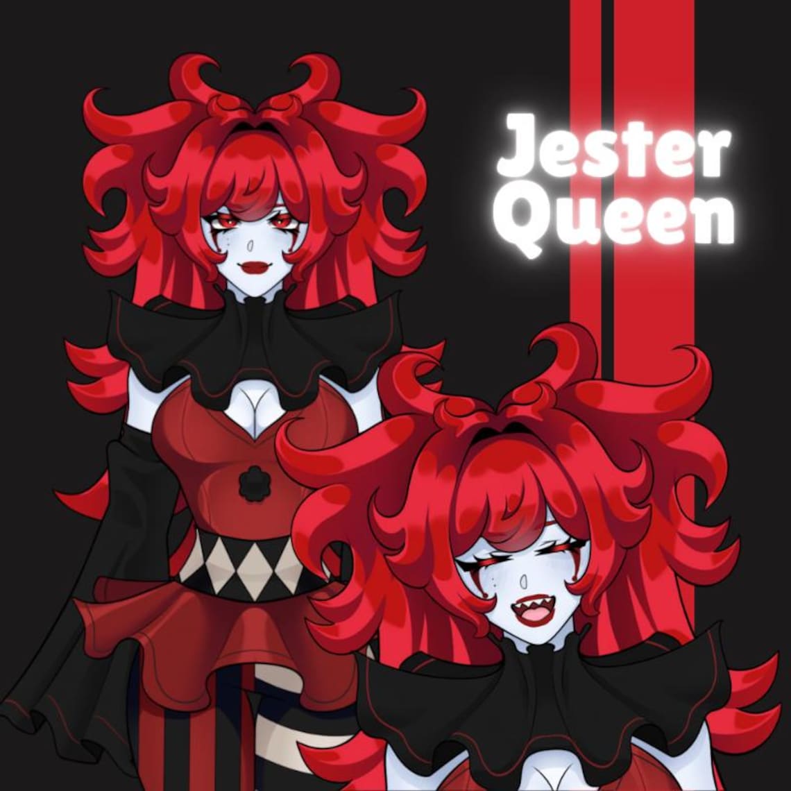 Live2d | Jester Queen Premade Vtuber Model - Etsy