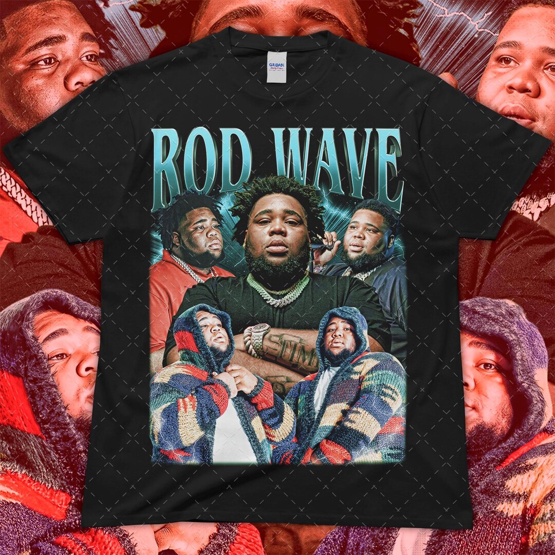 Limited Rod Wave Vintage Look Graphic T-shirt Gift for Men Gift for ...
