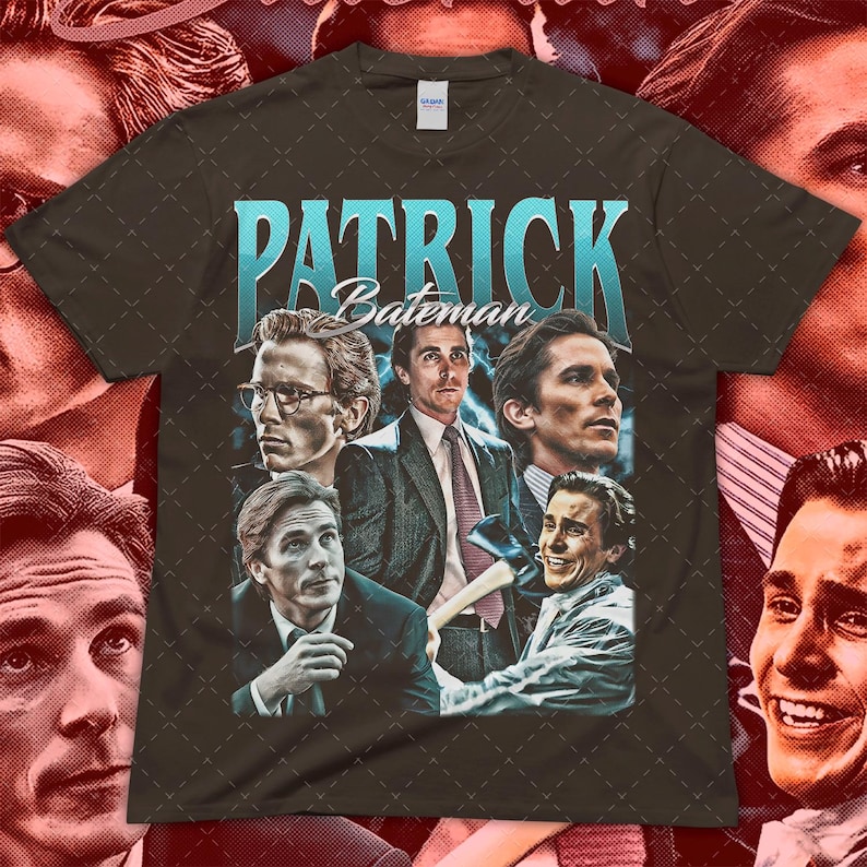 Limited Patrick Bateman Shirt, Vintage TV Series Y2K T-shirt, TV Series ...