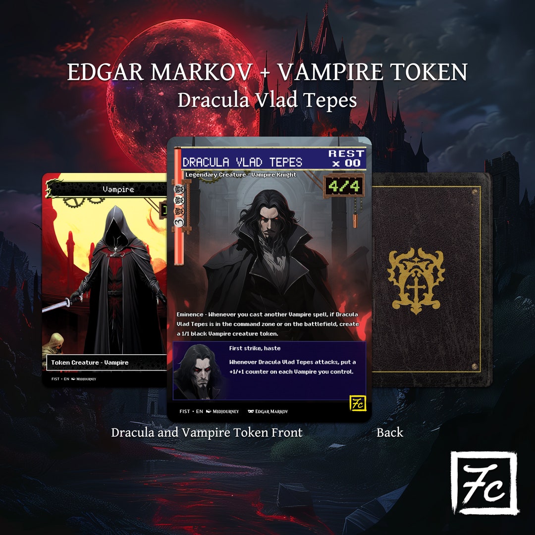 Edgar Markov + Vampire Token ~ Dracula - Etsy