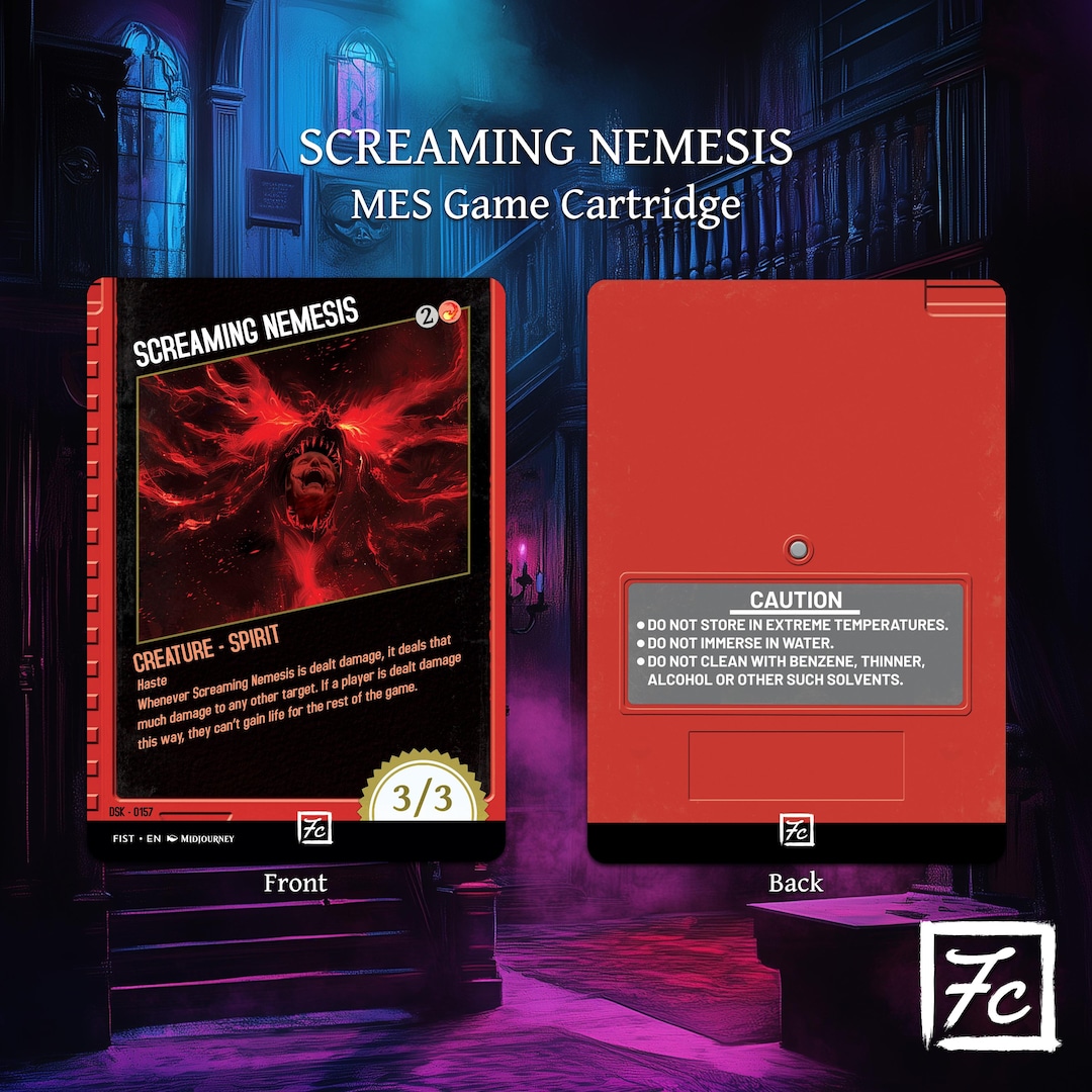 Screaming Nemesis ~ MES Game Cartridge - Etsy