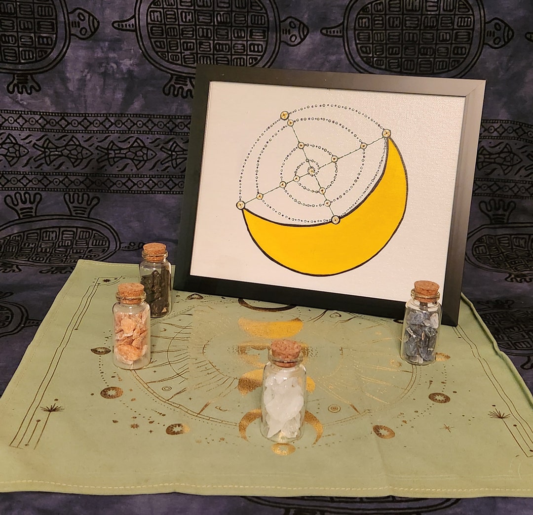 Lunar Energy Crystal Grid - Etsy