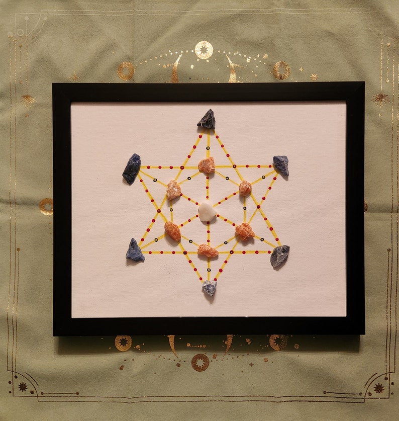 Seal of Solomon Crystal Grid - Etsy