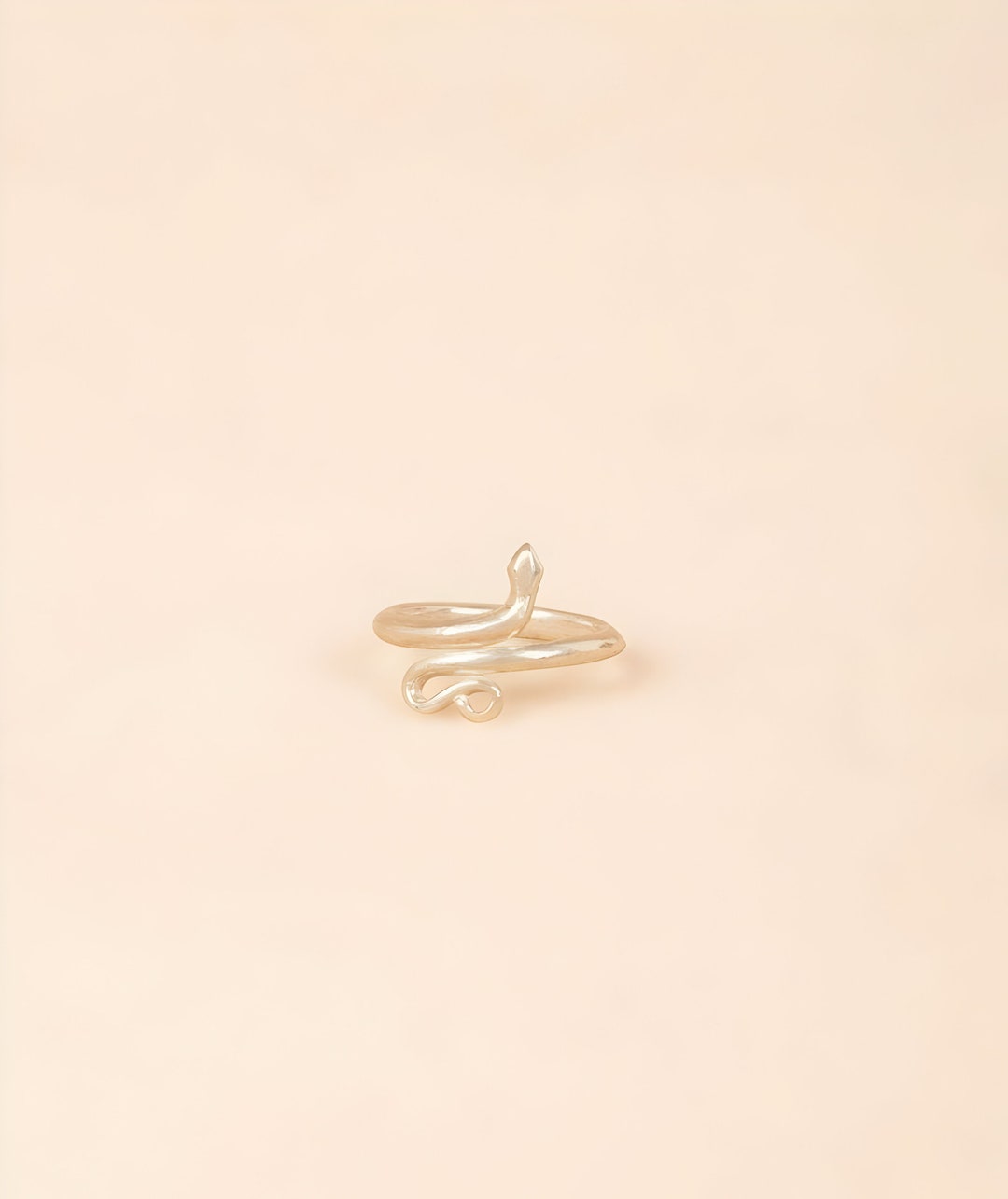 Consecrated Silver Ring snake Ring / Sarpasutra - Etsy