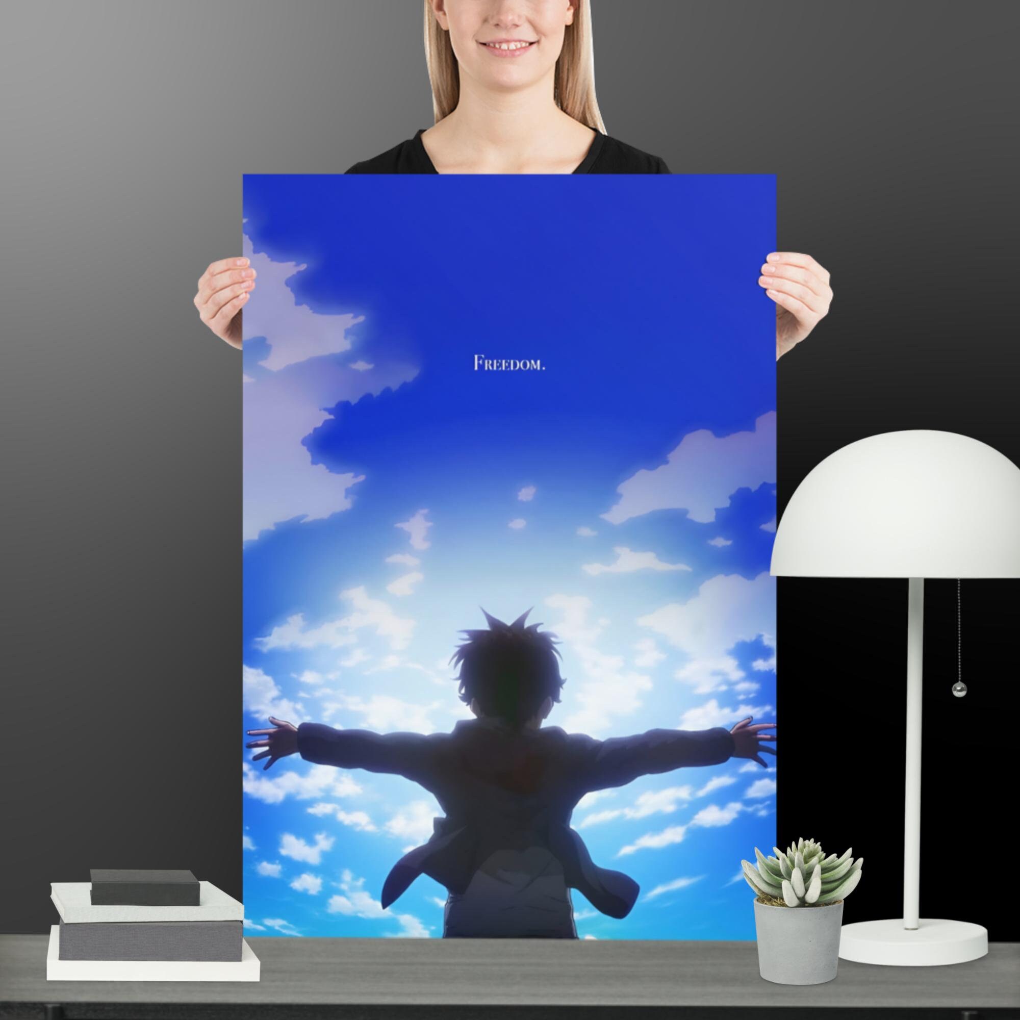 Attack on Titan Poster eren Comes to the Sea - Etsy