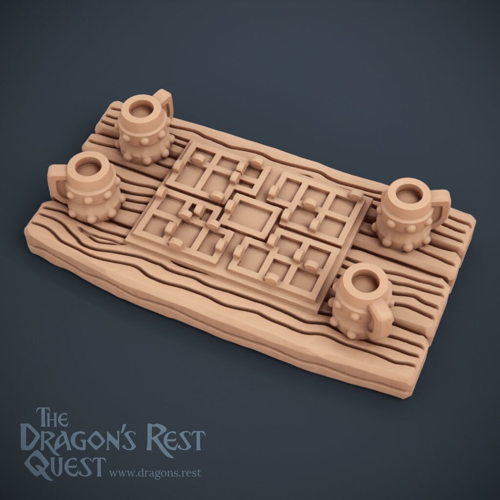 Fantasy and D&D Table Set From the Dragon's Rest. Table Top Scatter for ...