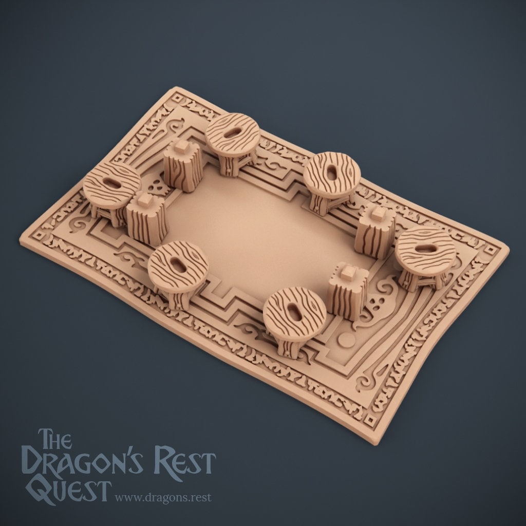 Fantasy and D&D Table Set From the Dragon's Rest. Table Top Scatter for ...
