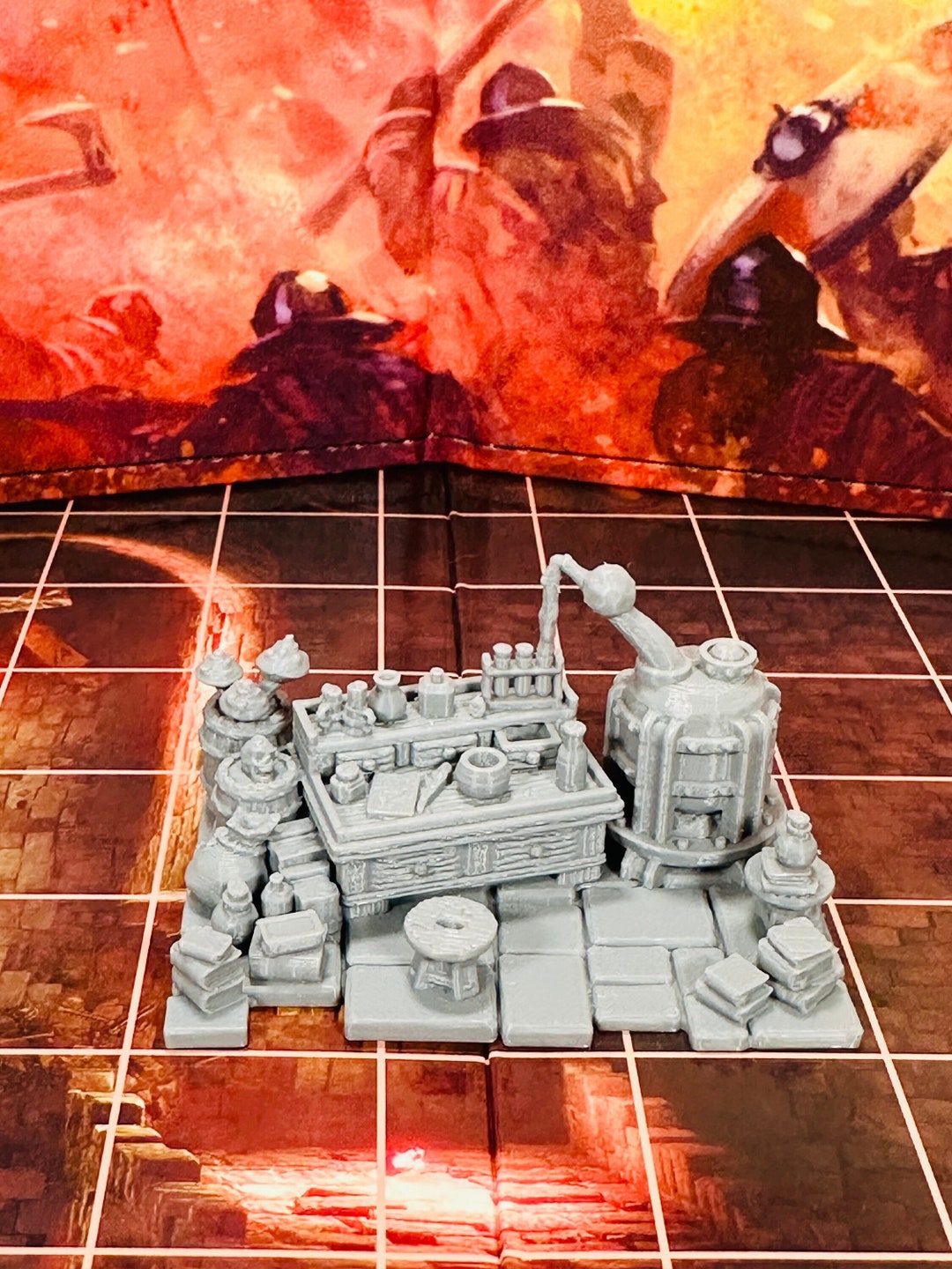 D&D and Wargaming Alchemy Table Scatter Model. Miniature Terrain for ...