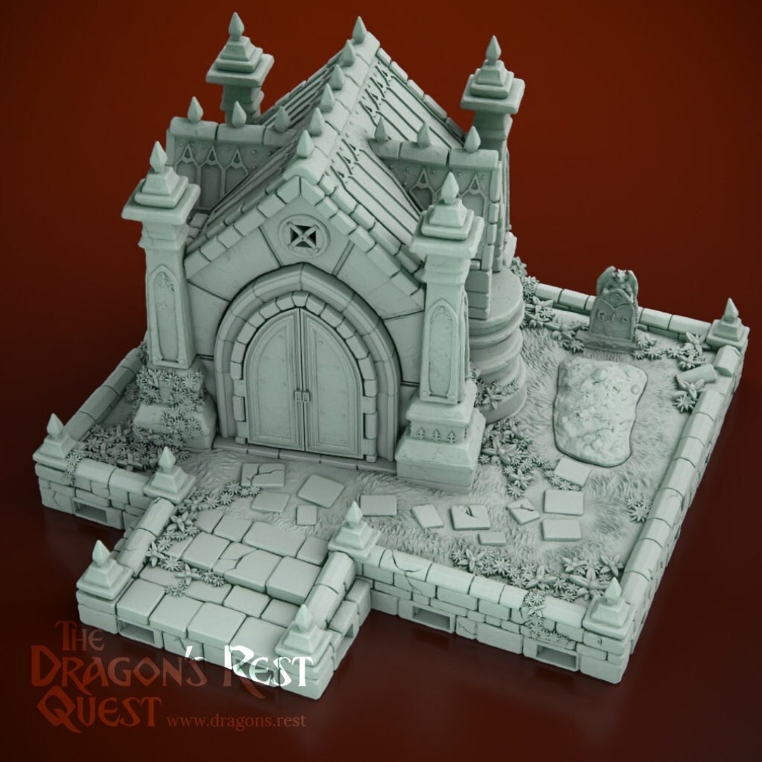Fantasy and Dnd Ghoulberg Cemetery for RPG Tabletop Terrain - Etsy
