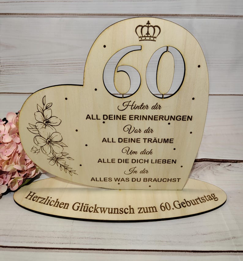 Laser File for 60th Birthday 2026, DXF + SVG File, for Laser Cutting ...