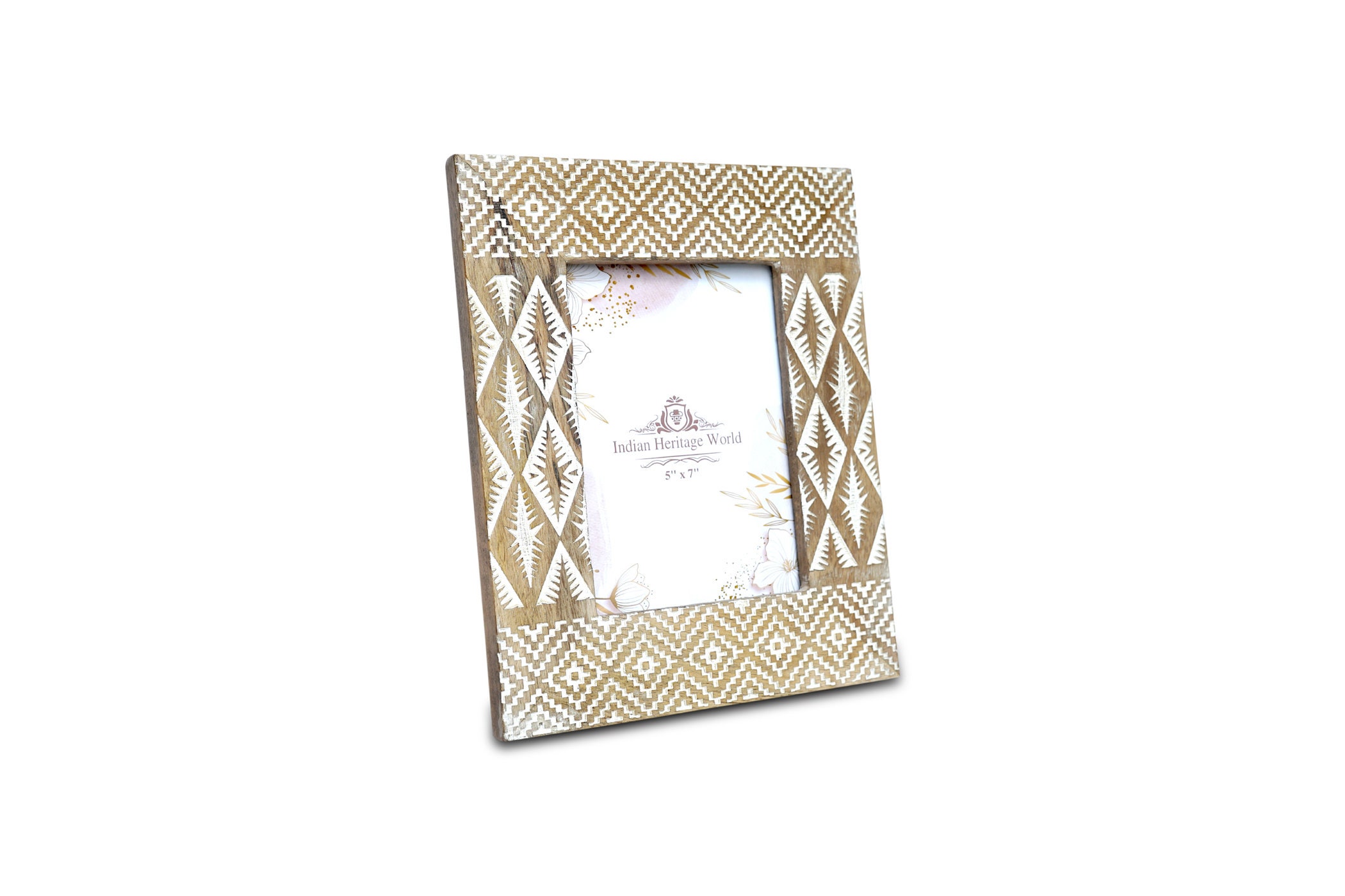 Elegant Mango Wood Hand Carved Photo Frame Style#8053 - Etsy