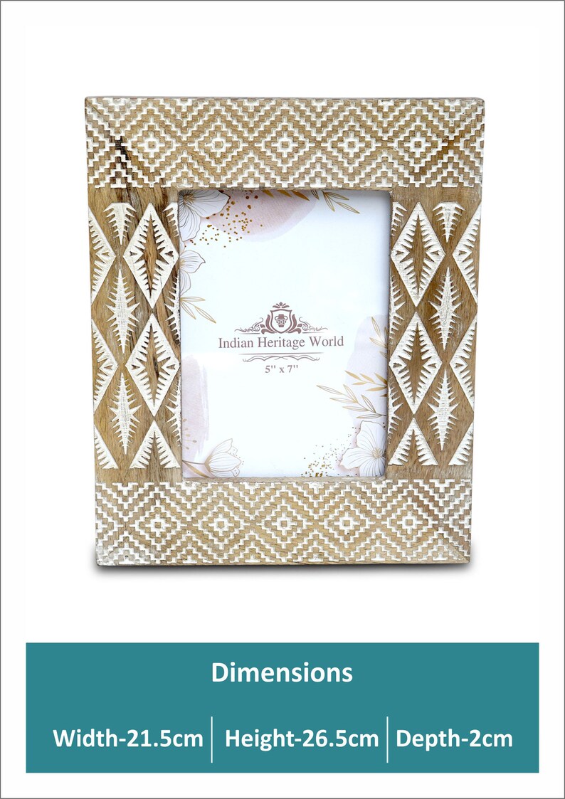 Elegant Mango Wood Hand Carved Photo Frame Style#8053 - Etsy