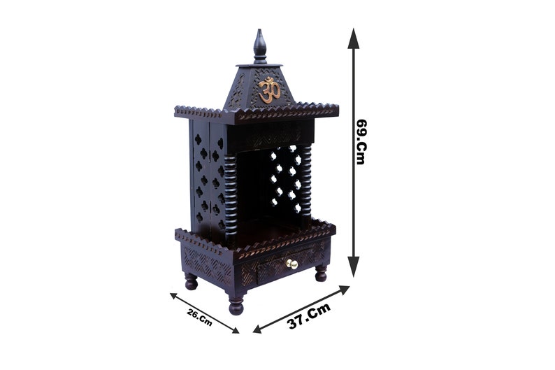 Teak Wood Hand Carved Mandir Folding Style# 9034 - Etsy