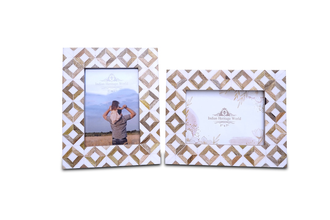 Elegant Mango Wood Bone Hand Crafted Photo Frame Style#8075 - Etsy