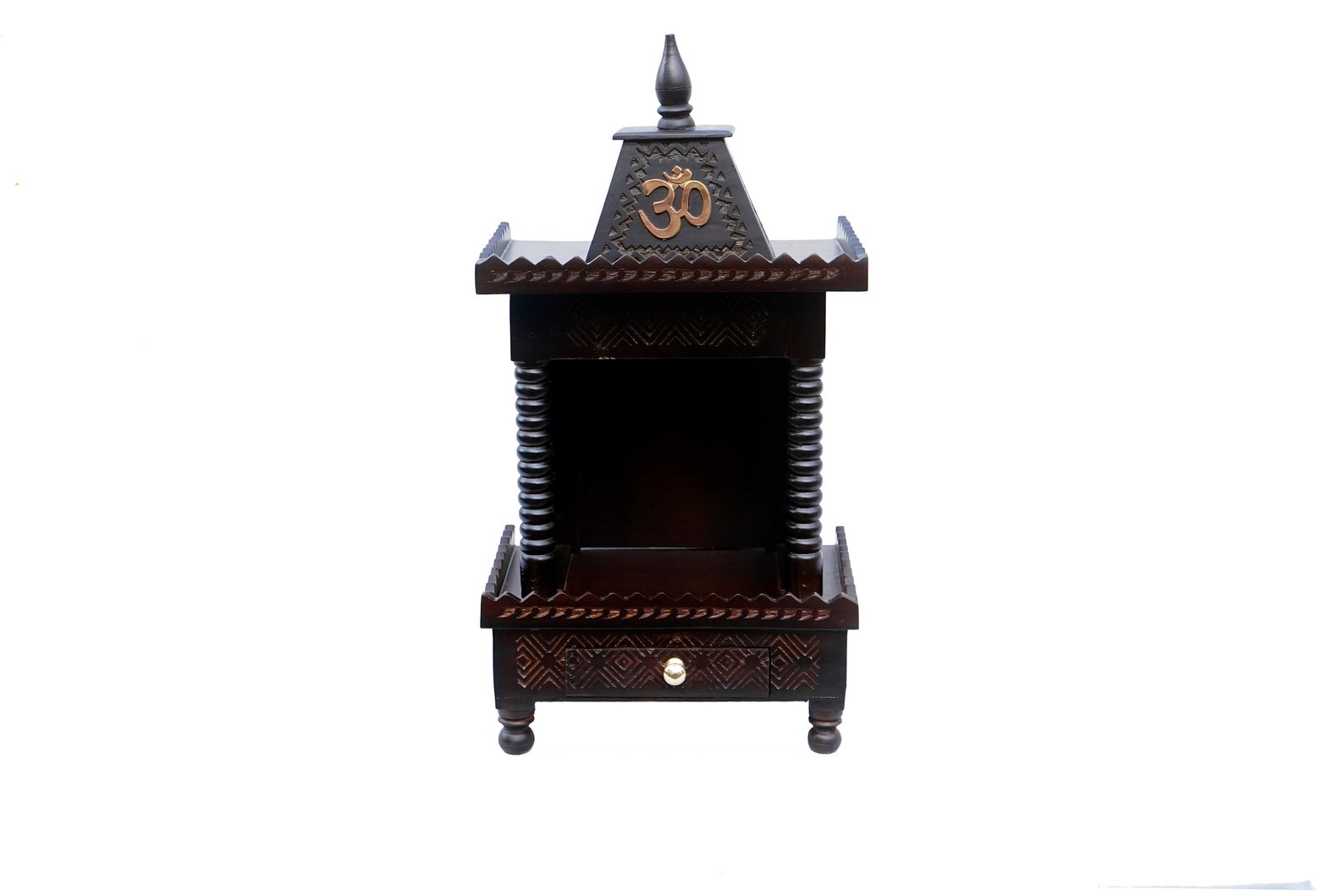 Teak Wood Hand Carved Mandir Folding Style# 9034 - Etsy