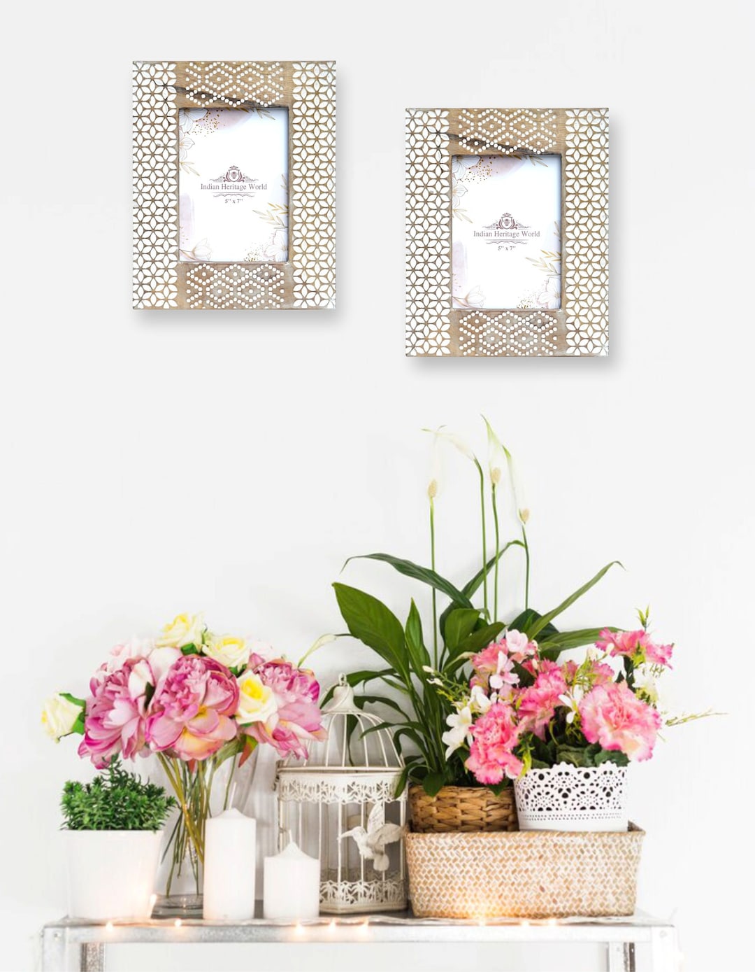 Elegant Mango Wood Hand Carved Photo Frame Style#8054 - Etsy