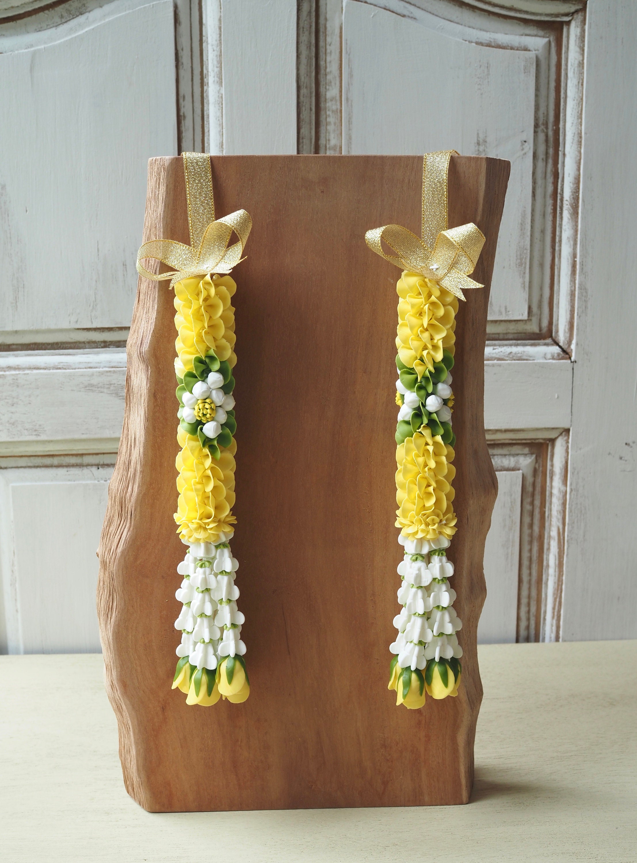 Authentic Thai Clay Flower Garland,thai Malai ,graduation Lei ,worship ...