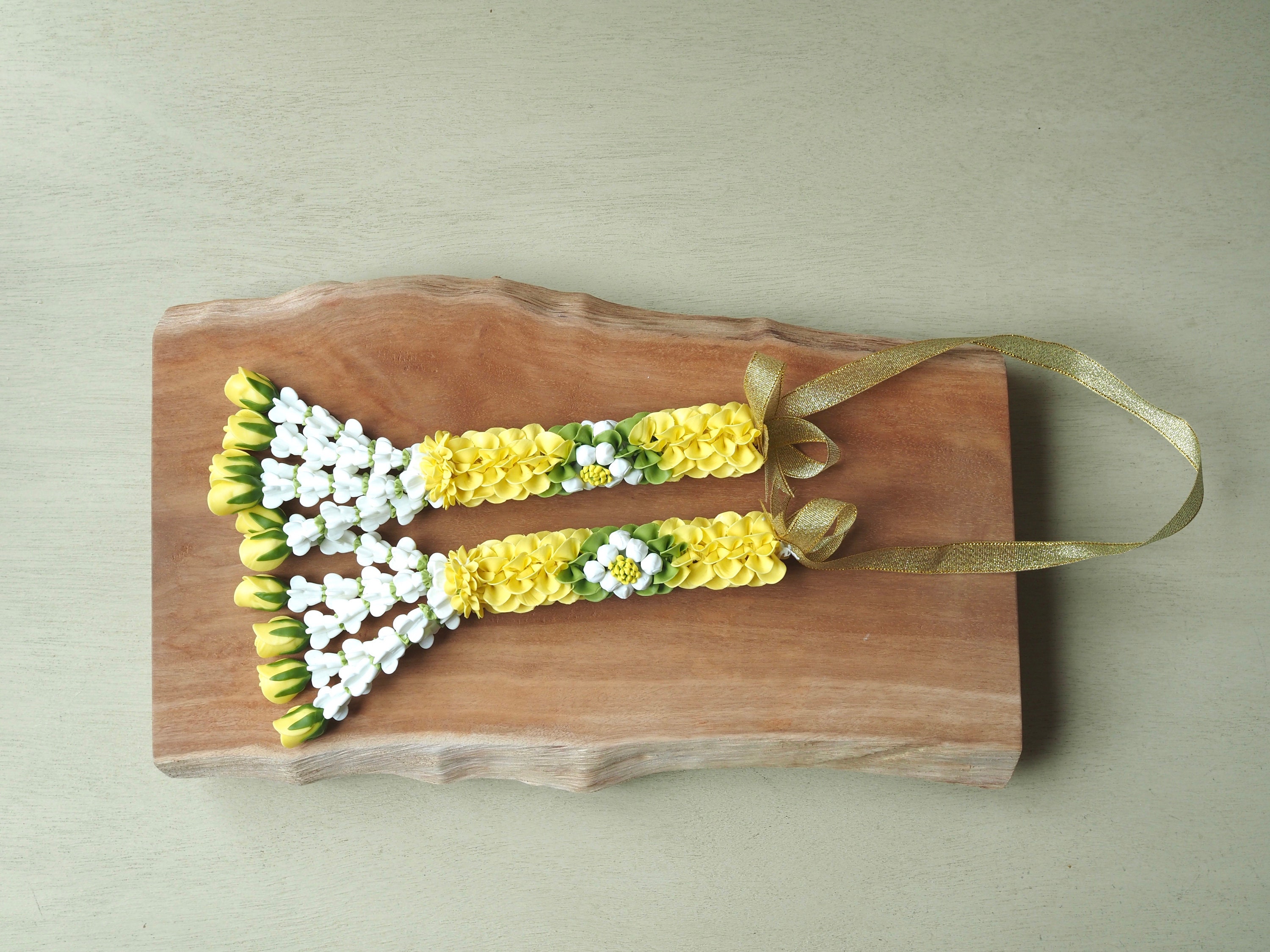 Authentic Thai Clay Flower Garland,thai Malai ,graduation Lei ,worship ...