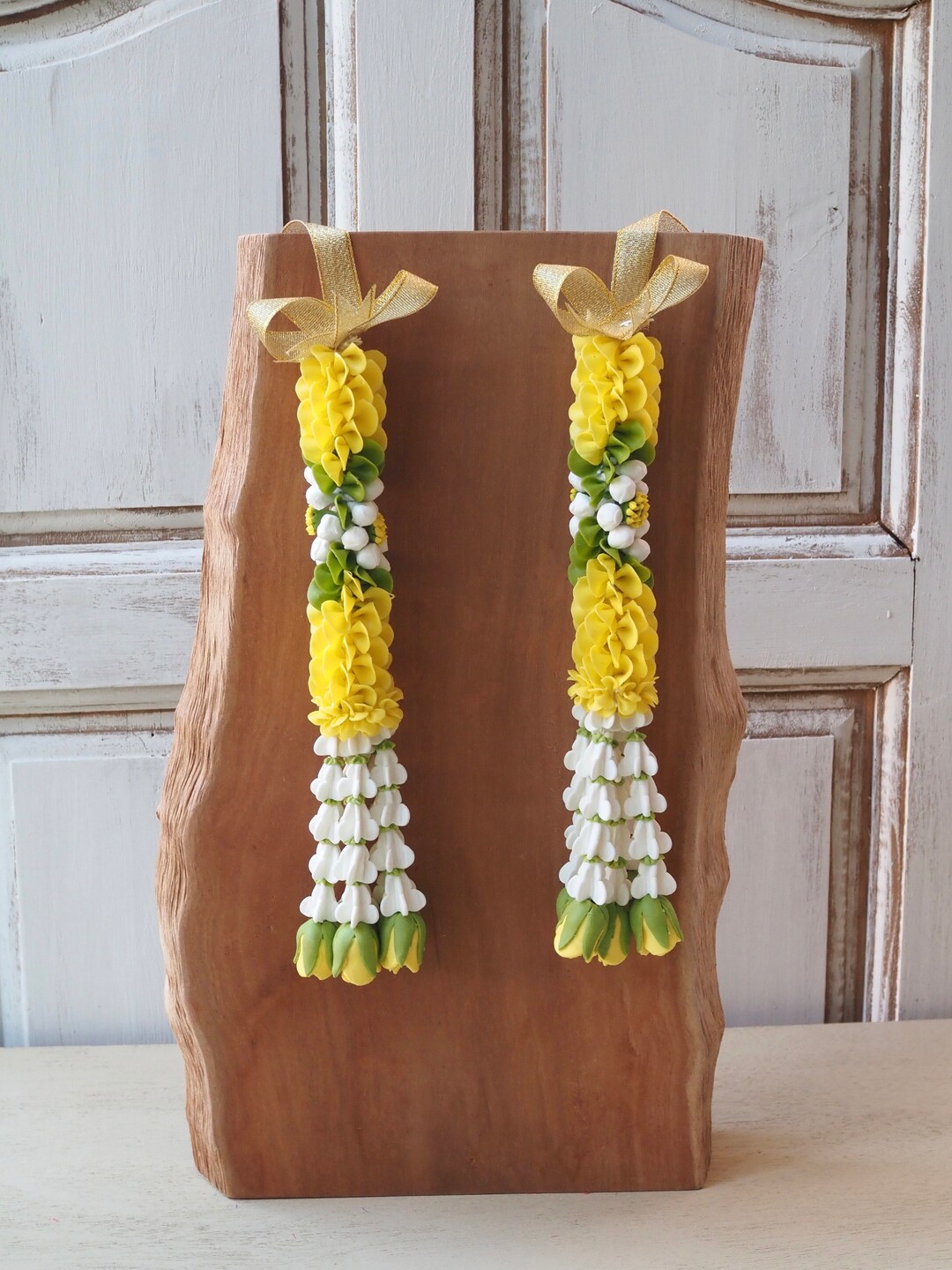 Authentic Thai Clay Flower Garland,thai Malai ,graduation Lei ,worship ...